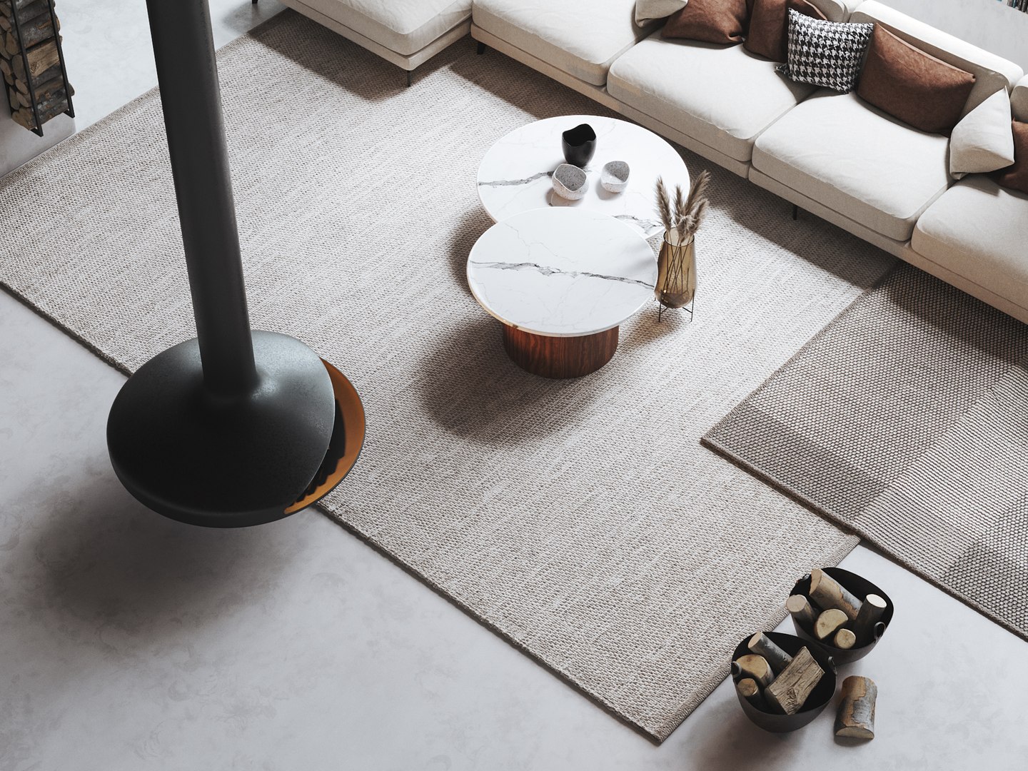 3D Boho Design Interior Scene for Cinema 4D and Corona Renderer ...