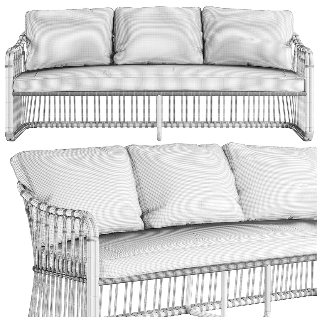 3D ELISA Garden Sofa By SNOC - TurboSquid 1895958