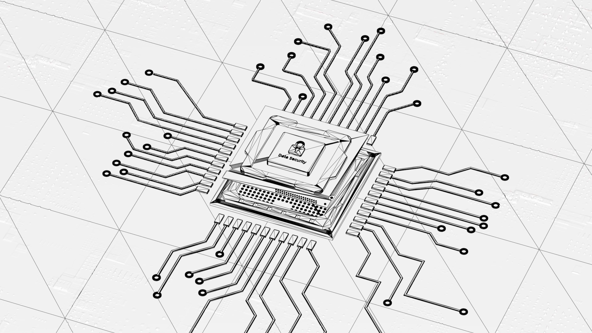 C4D Octane CPU Chip Core Capacitance Scifi Circuit Board 8 3D Model ...