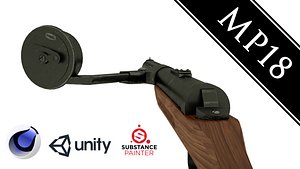 mp18 weapon gun 3d model