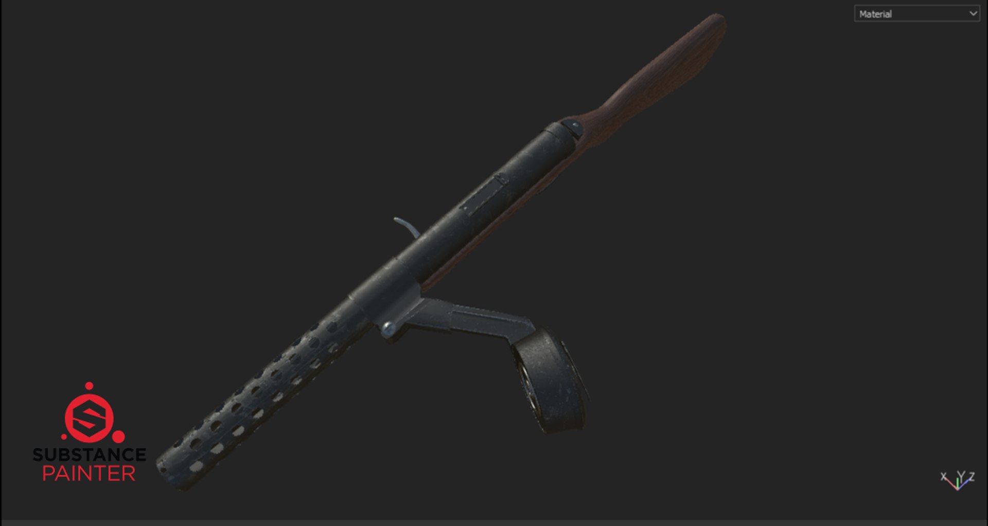 Mp18 Submachine Gun 3D Model - TurboSquid 1350684