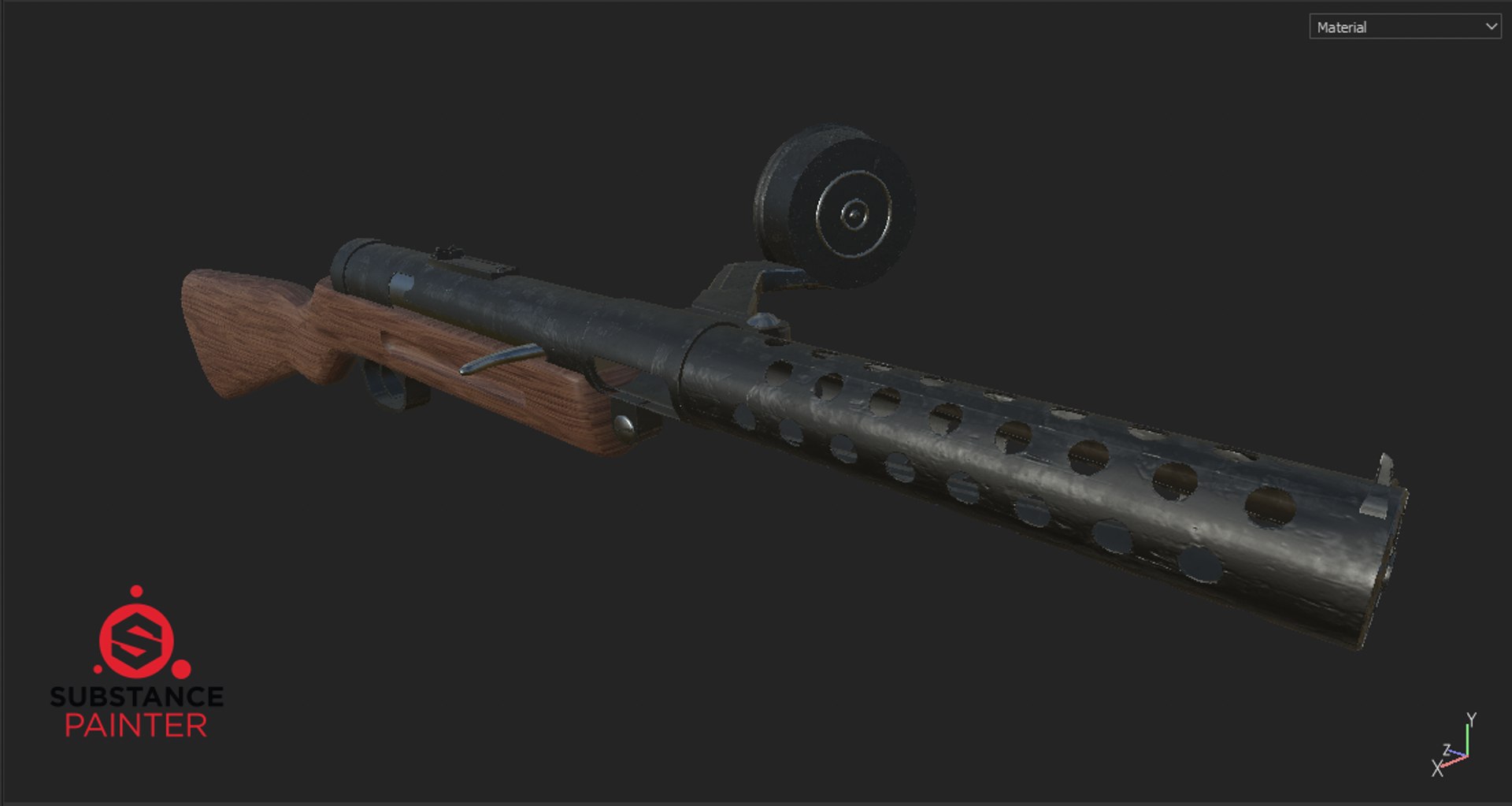 Mp18 Submachine Gun 3D Model - TurboSquid 1350684