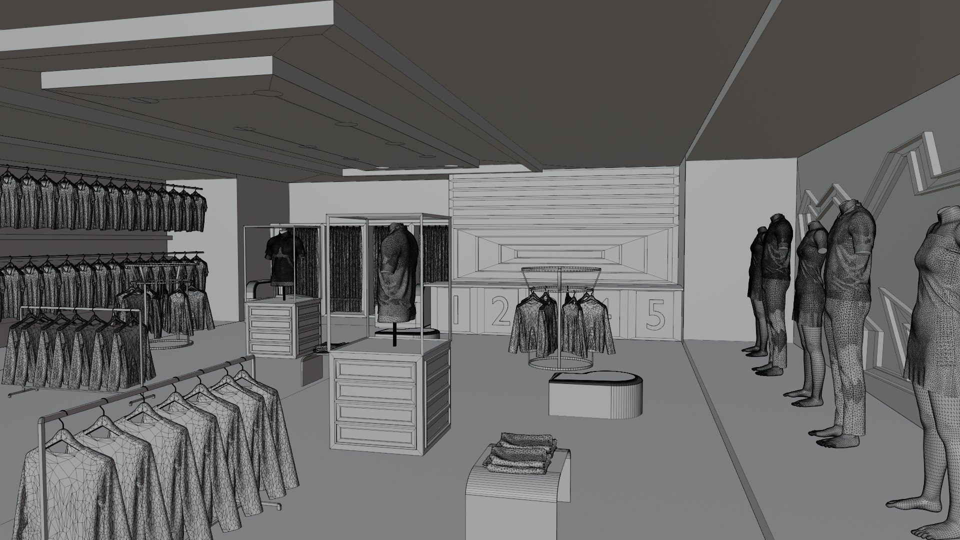 Clothing Store interior 3D - TurboSquid 2157435