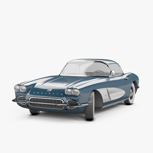 modelo 3d 1962 Chevrolet Corvette [low poly] - TurboSquid 1578655