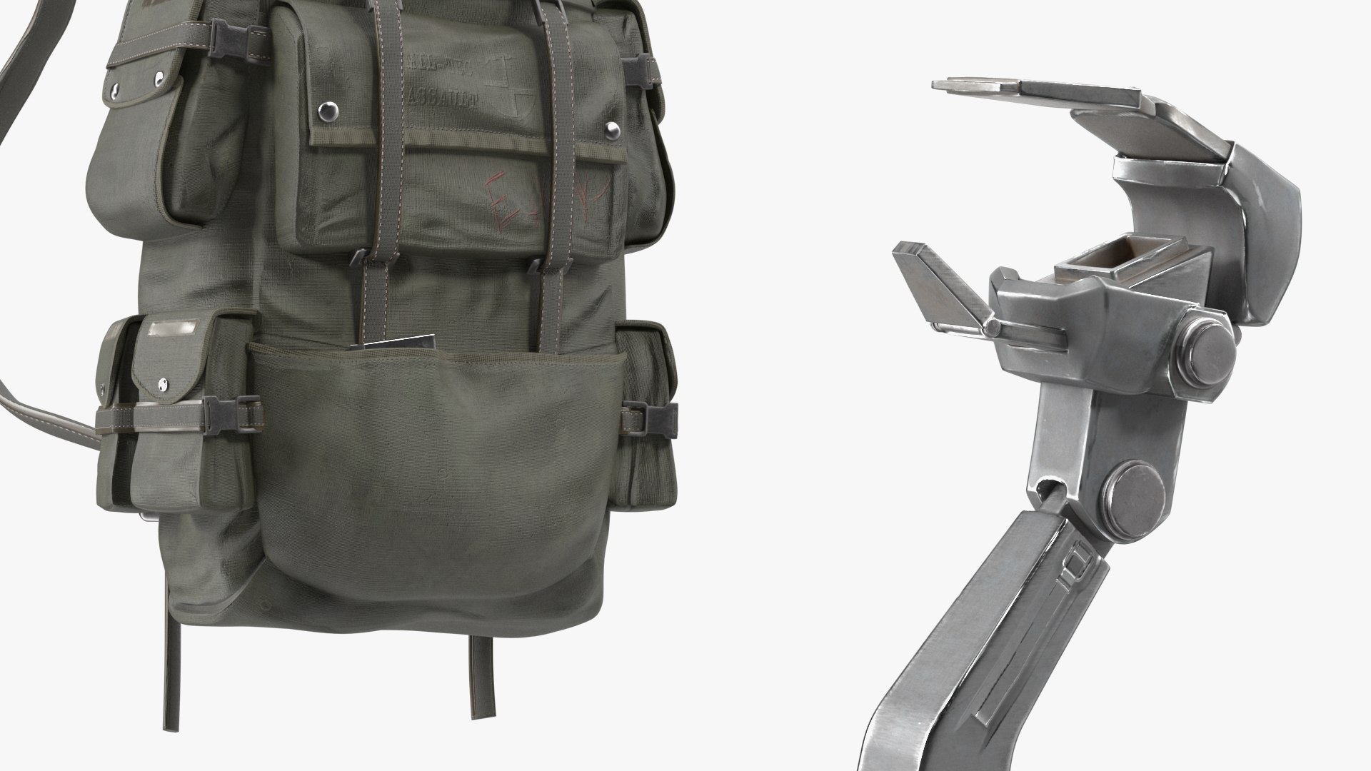 3D Soldier in Futuristic Exoskeleton Idle Pose model - TurboSquid 2160892