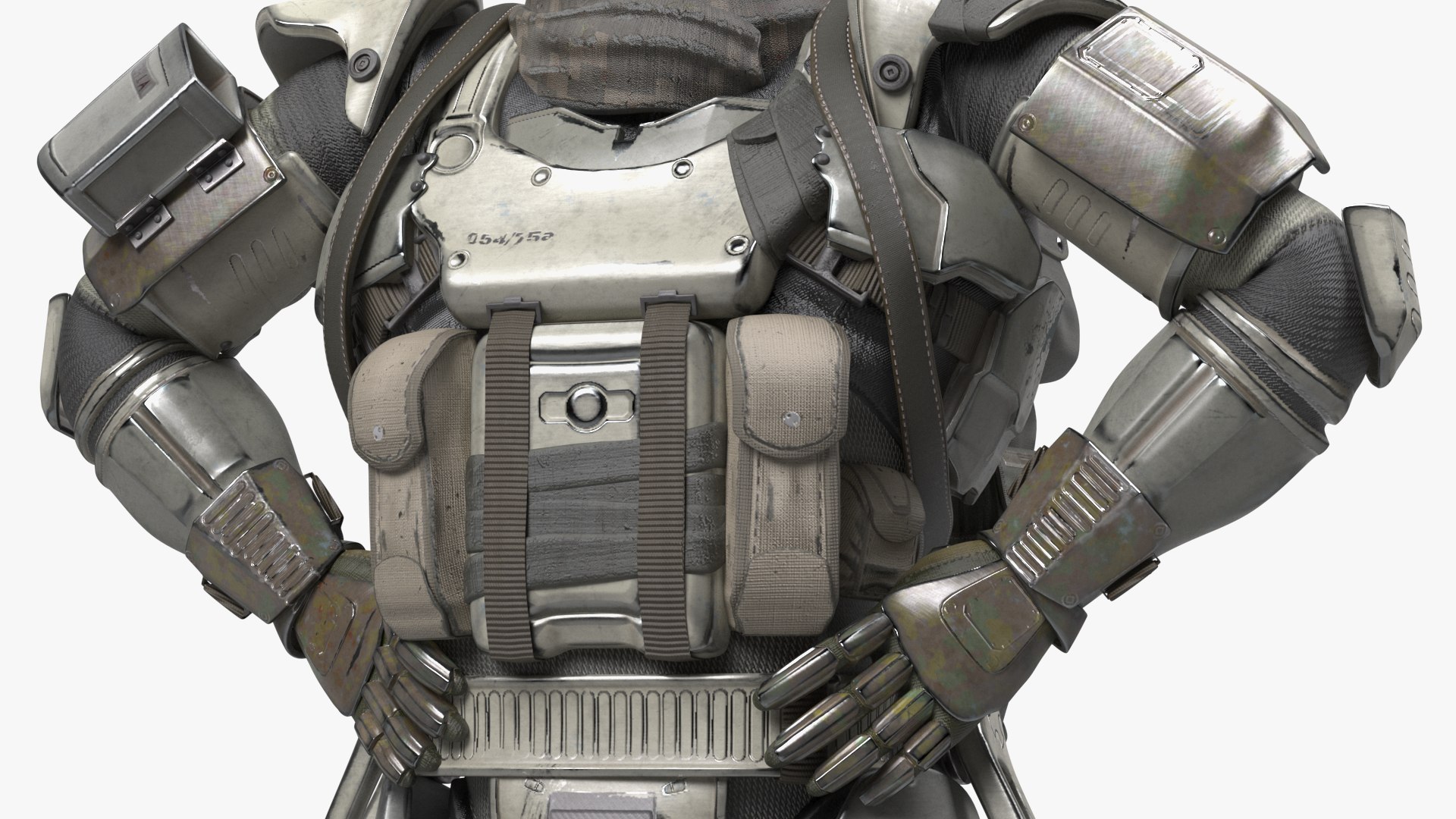 3D Soldier in Futuristic Exoskeleton Idle Pose model - TurboSquid 2160892