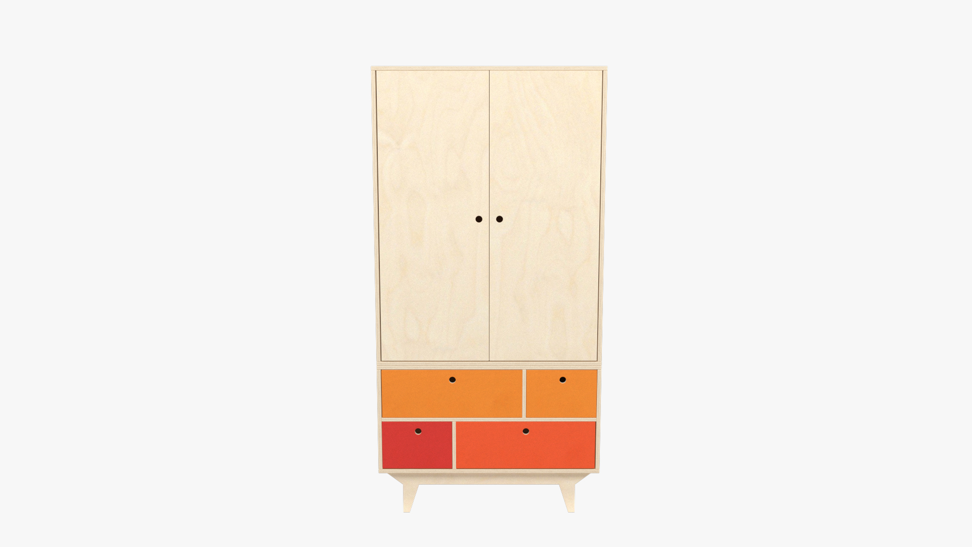 Plywood Wardrobe 3D Model - TurboSquid 1771306
