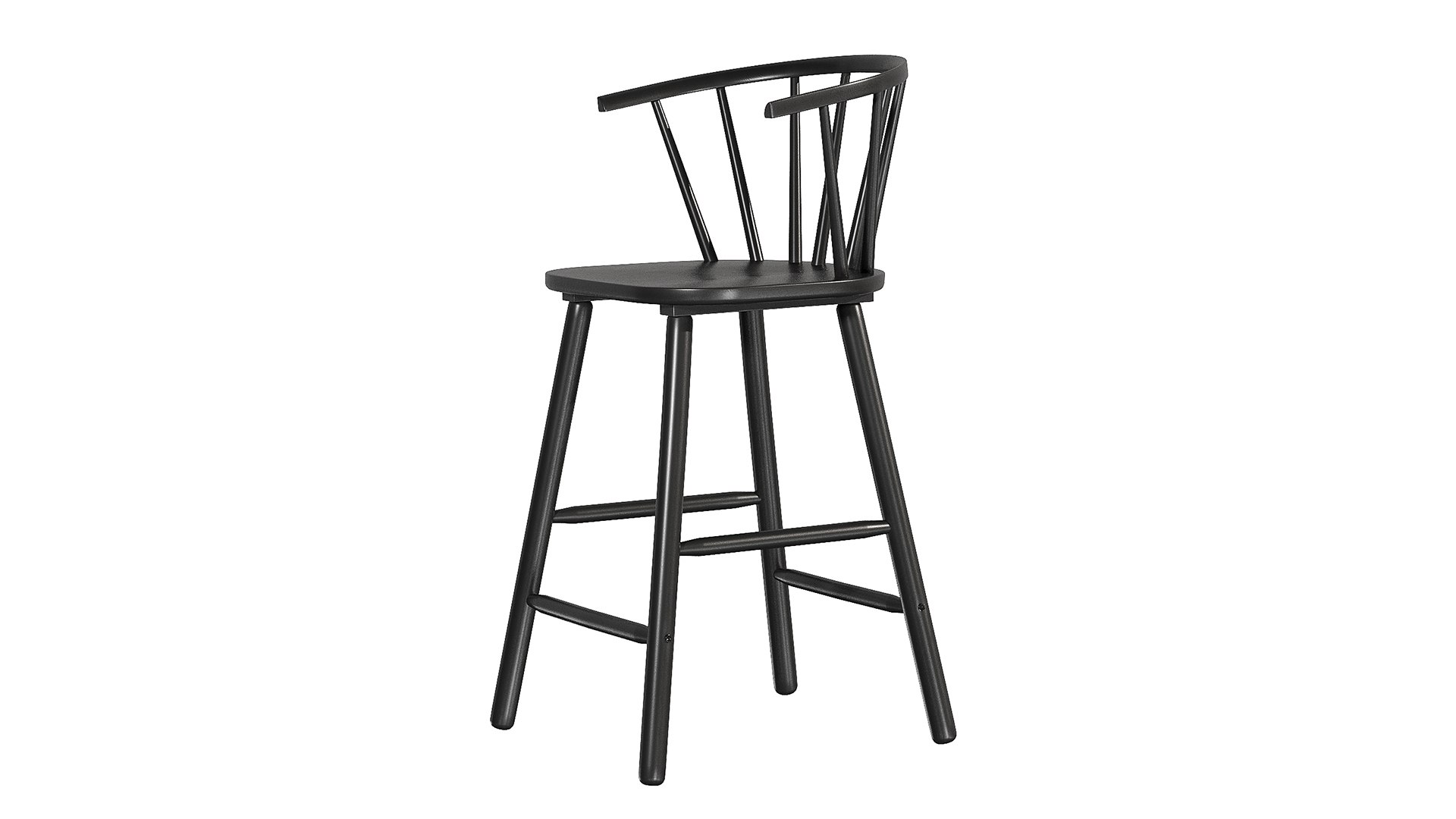 Black Bar Chair Rowico Carmen 3D Model - TurboSquid 2382005