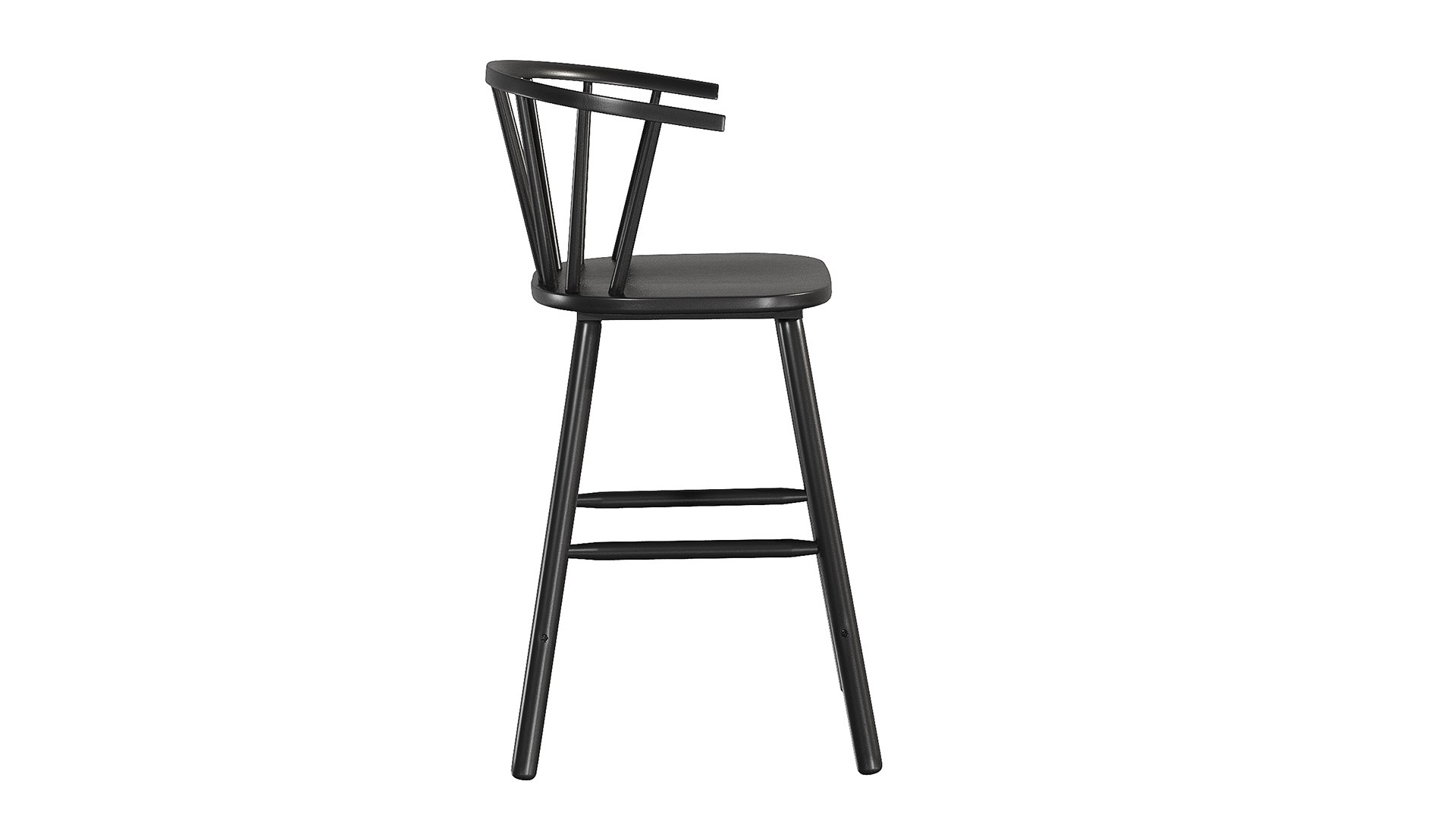 Black Bar Chair Rowico Carmen 3D Model - TurboSquid 2382005