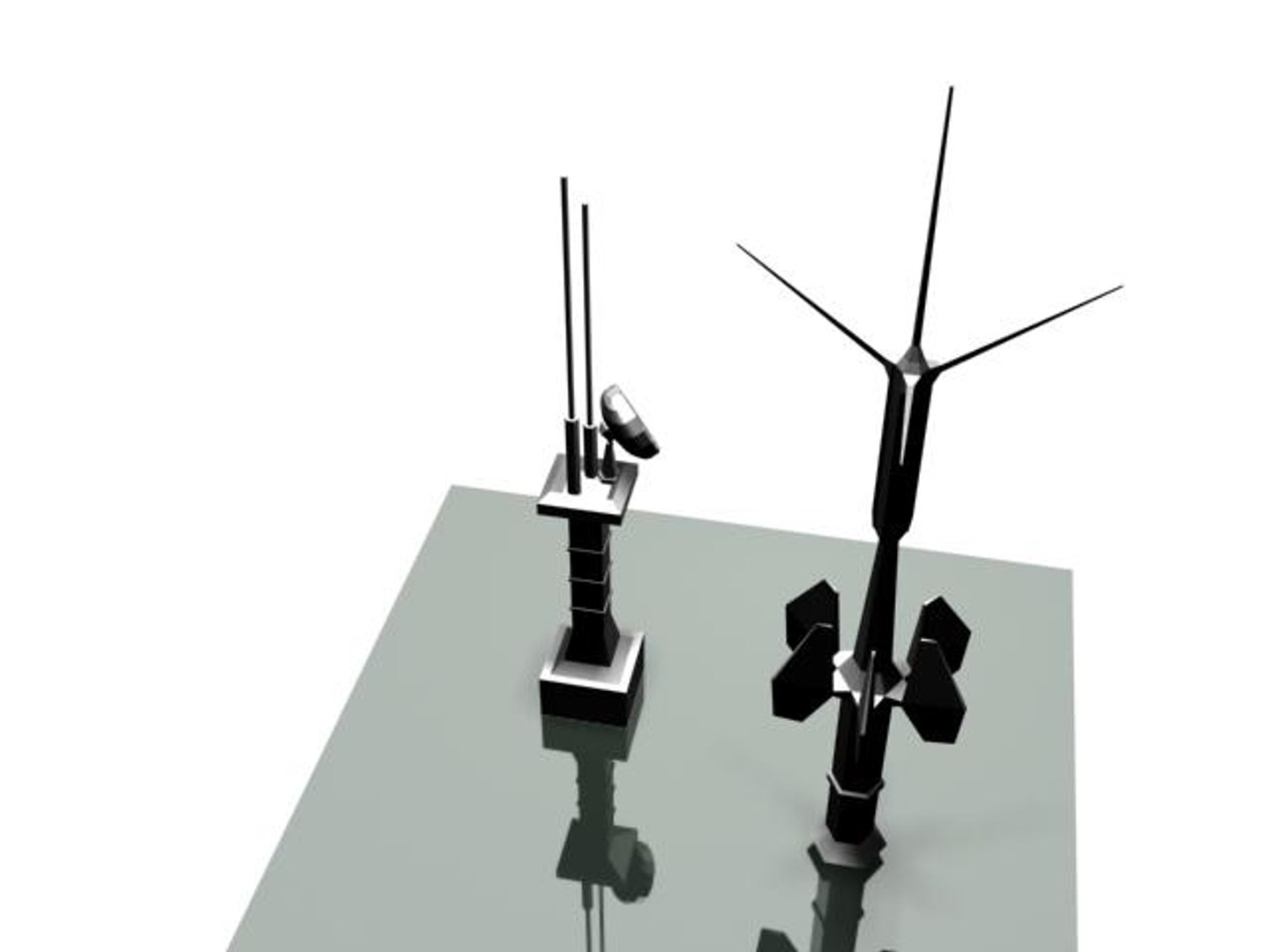Sf Sensor Towers 1 3d Model