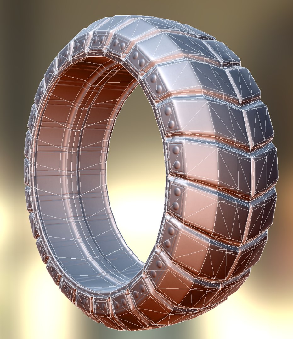futuristic tire metal 3d dxf