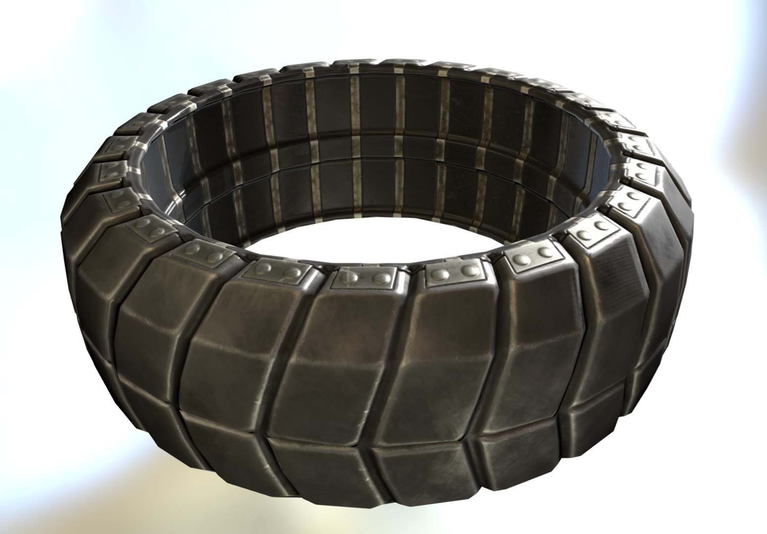futuristic tire metal 3d dxf