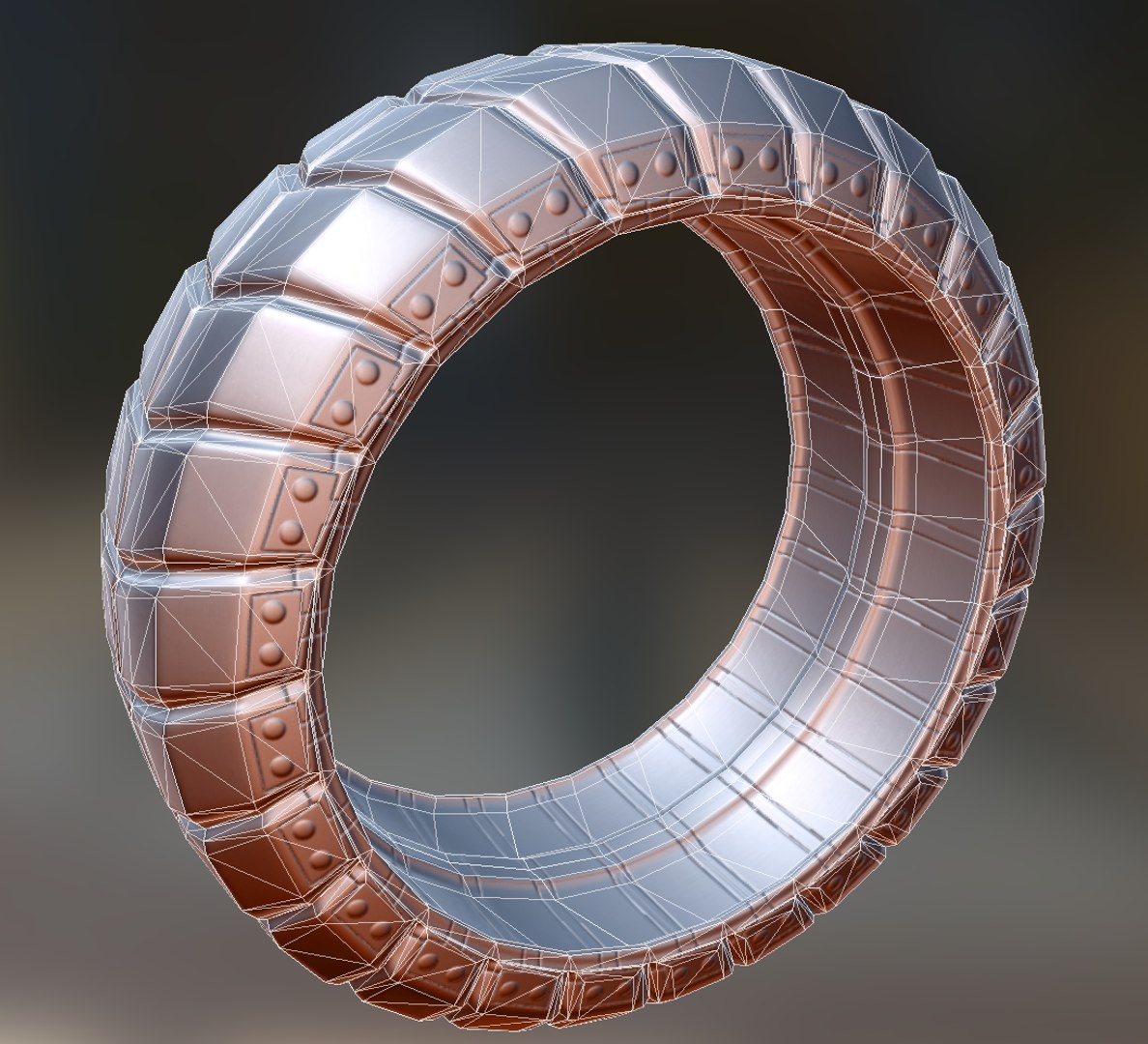 futuristic tire metal 3d dxf