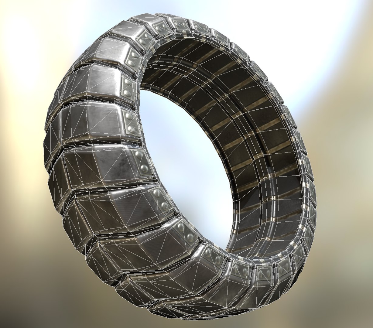 futuristic tire metal 3d dxf