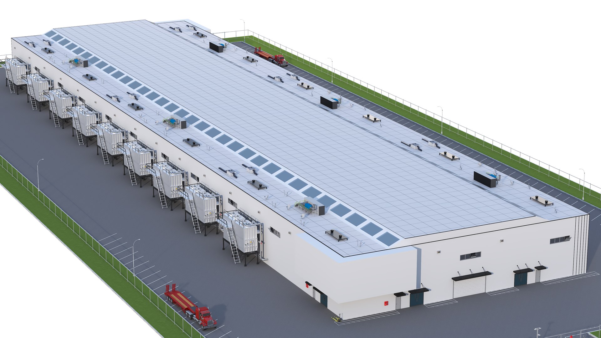Data Center Building Model - TurboSquid 2346502