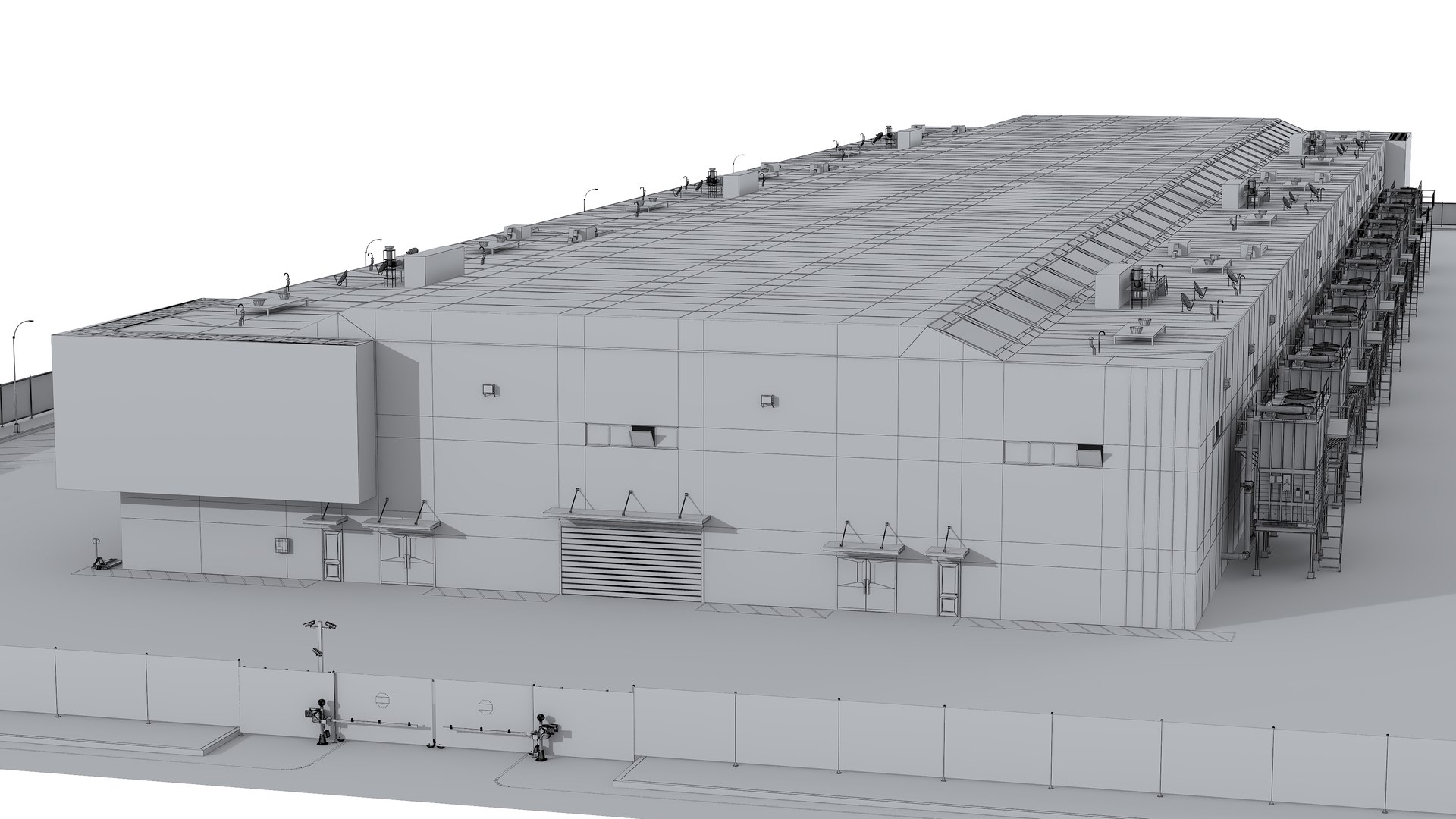 Data Center Building Model - TurboSquid 2346502