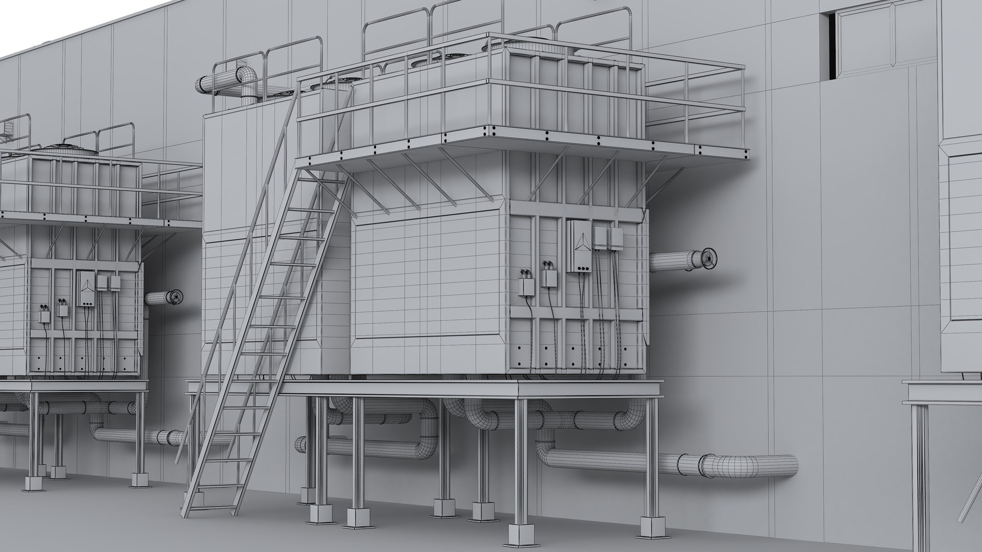 Data Center Building Model - TurboSquid 2346502