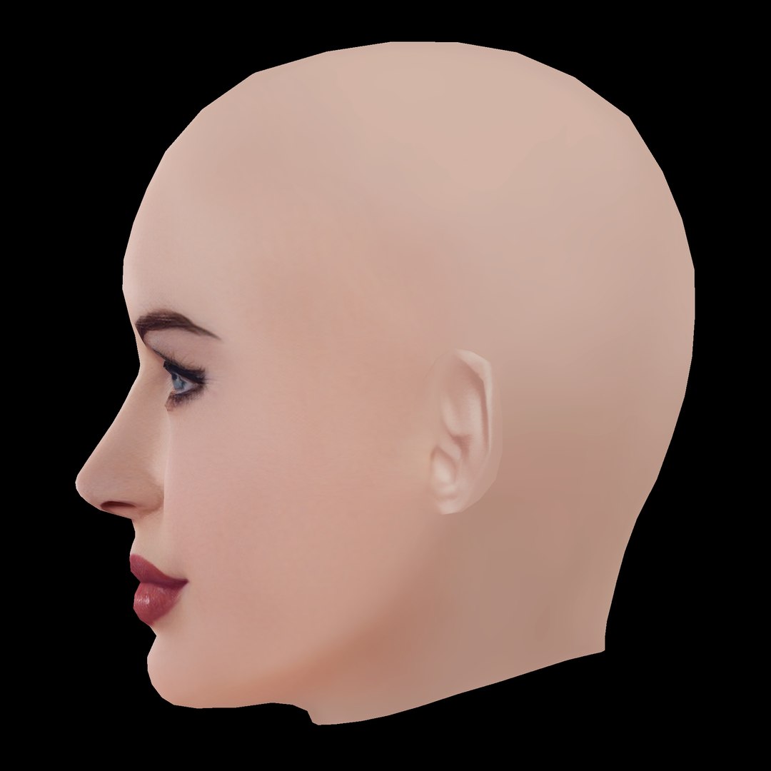 Megan Fox Head - Low Poly Head For Game - No Hair 3D - TurboSquid 2210421