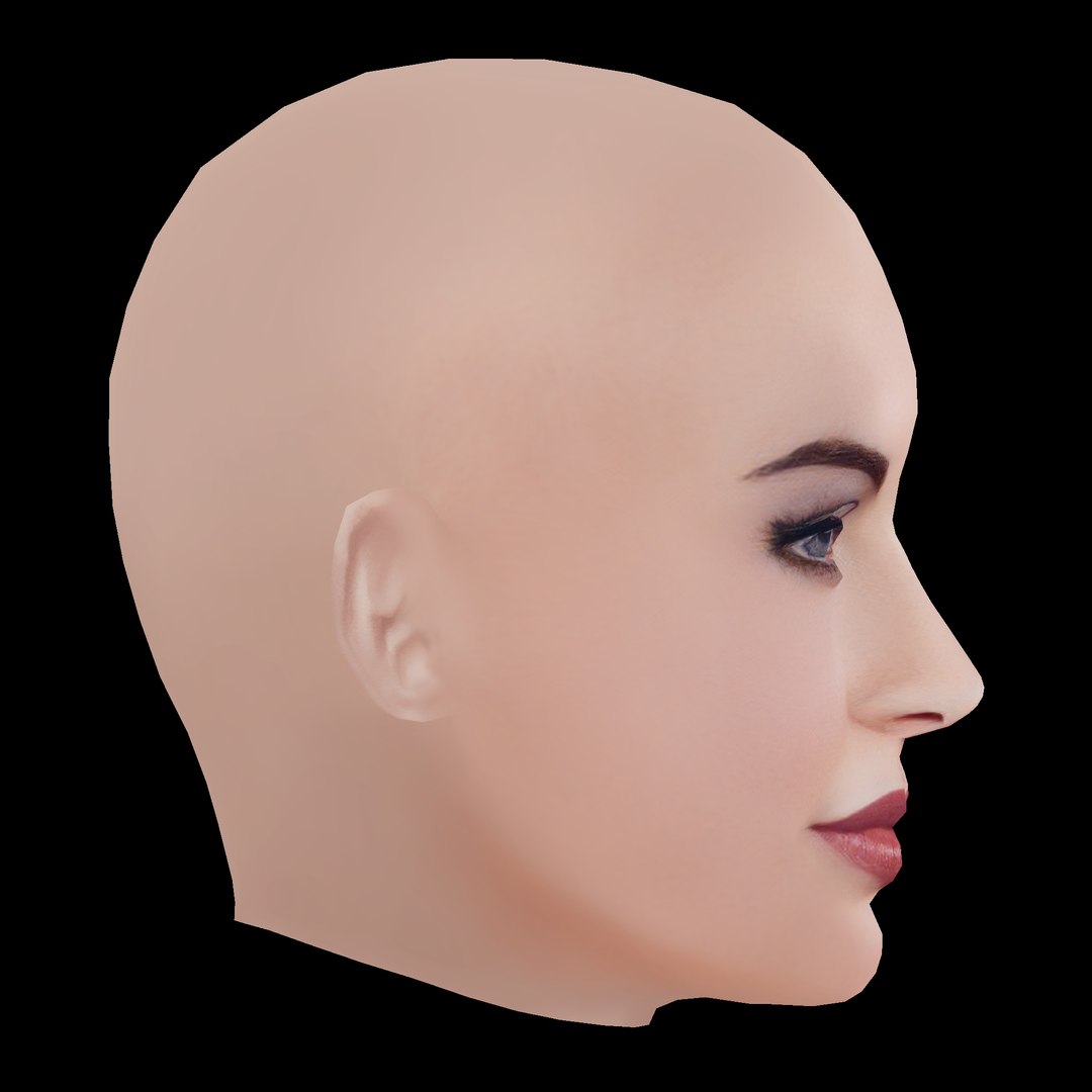 Megan Fox Head - Low Poly Head For Game - No Hair 3D - TurboSquid 2210421