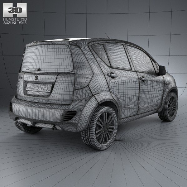 suzuki splash ritz 3d model