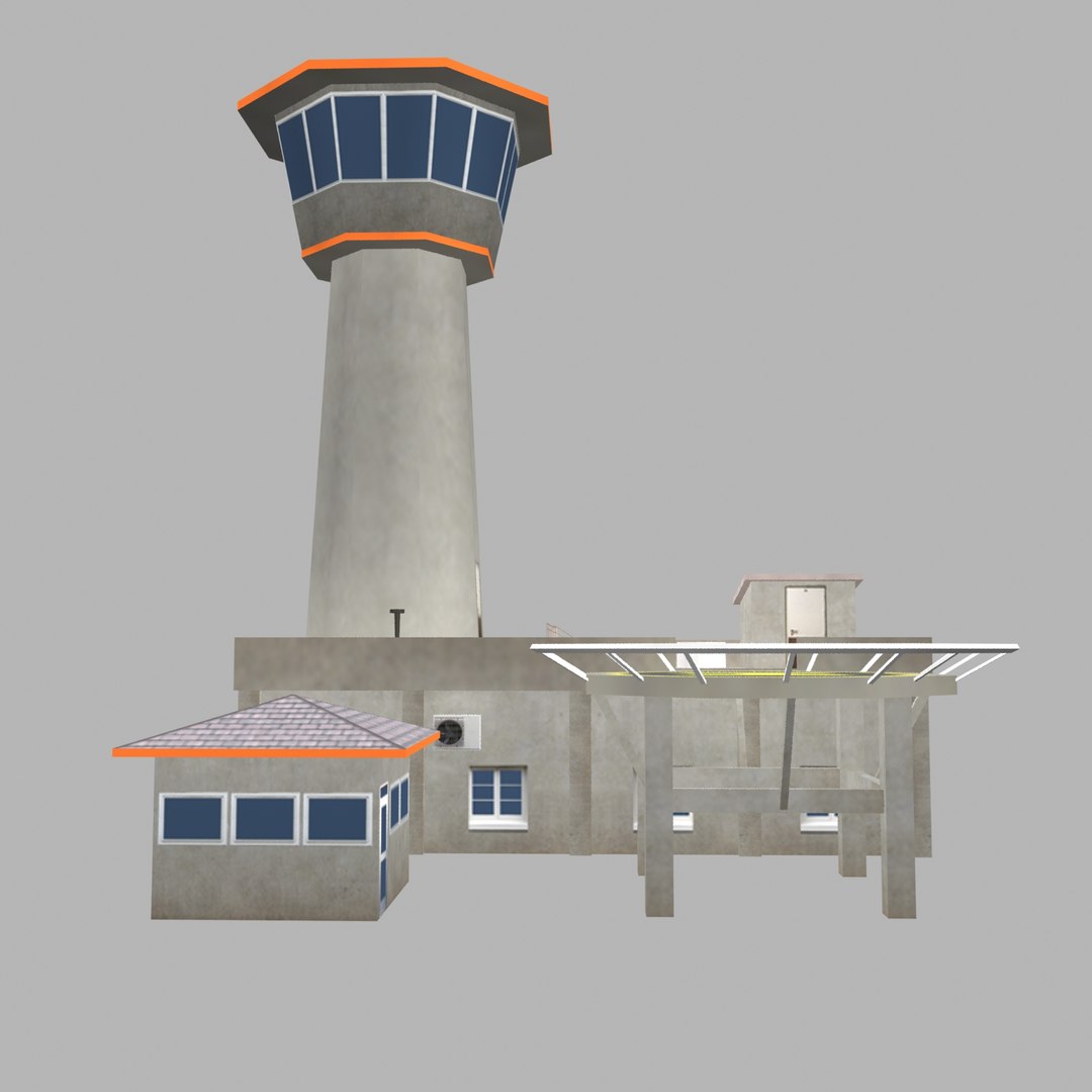 Air Traffic Control Tower Model - TurboSquid 1447955