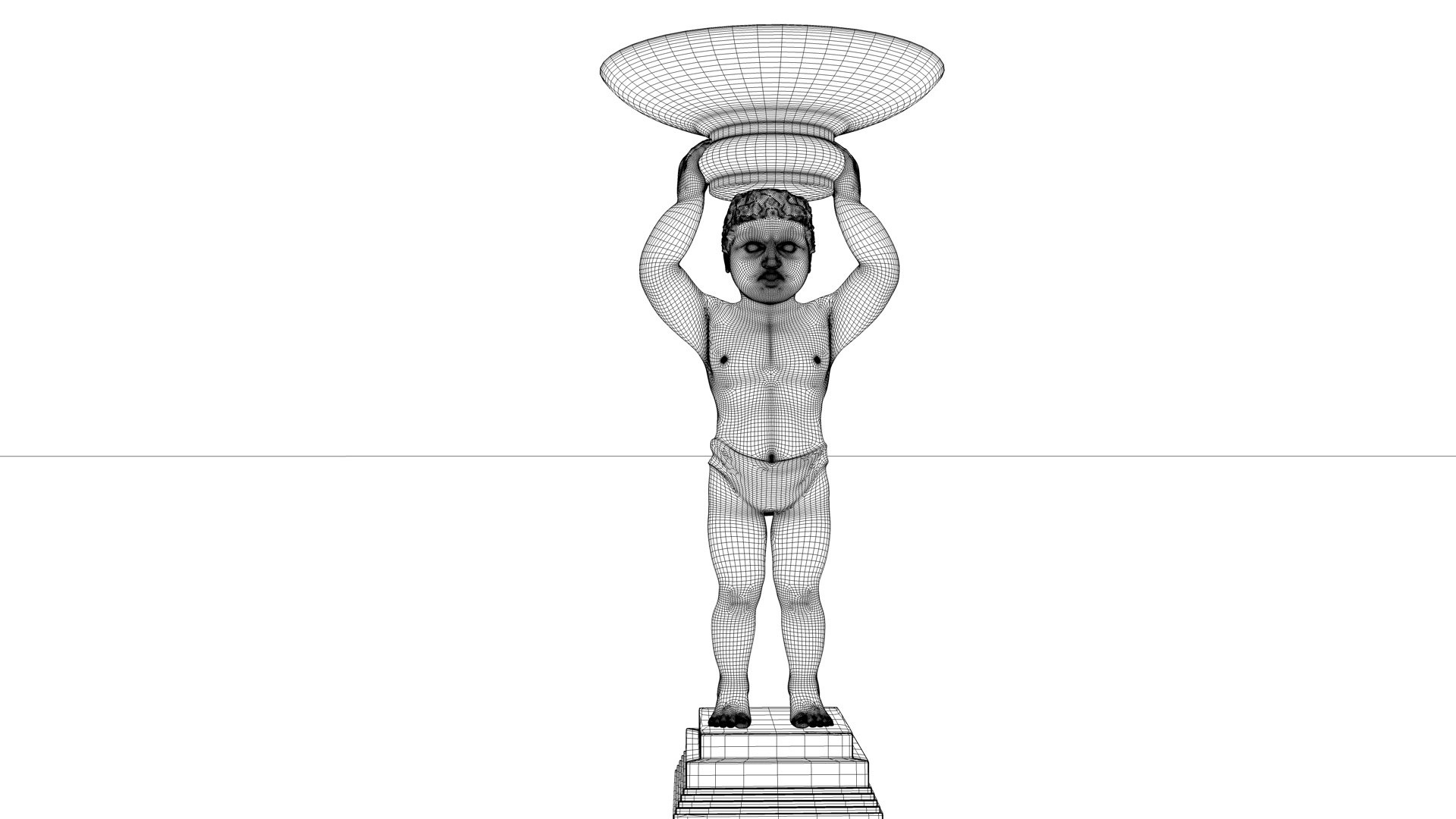 3D Classic Boy Statue - TurboSquid 1820292