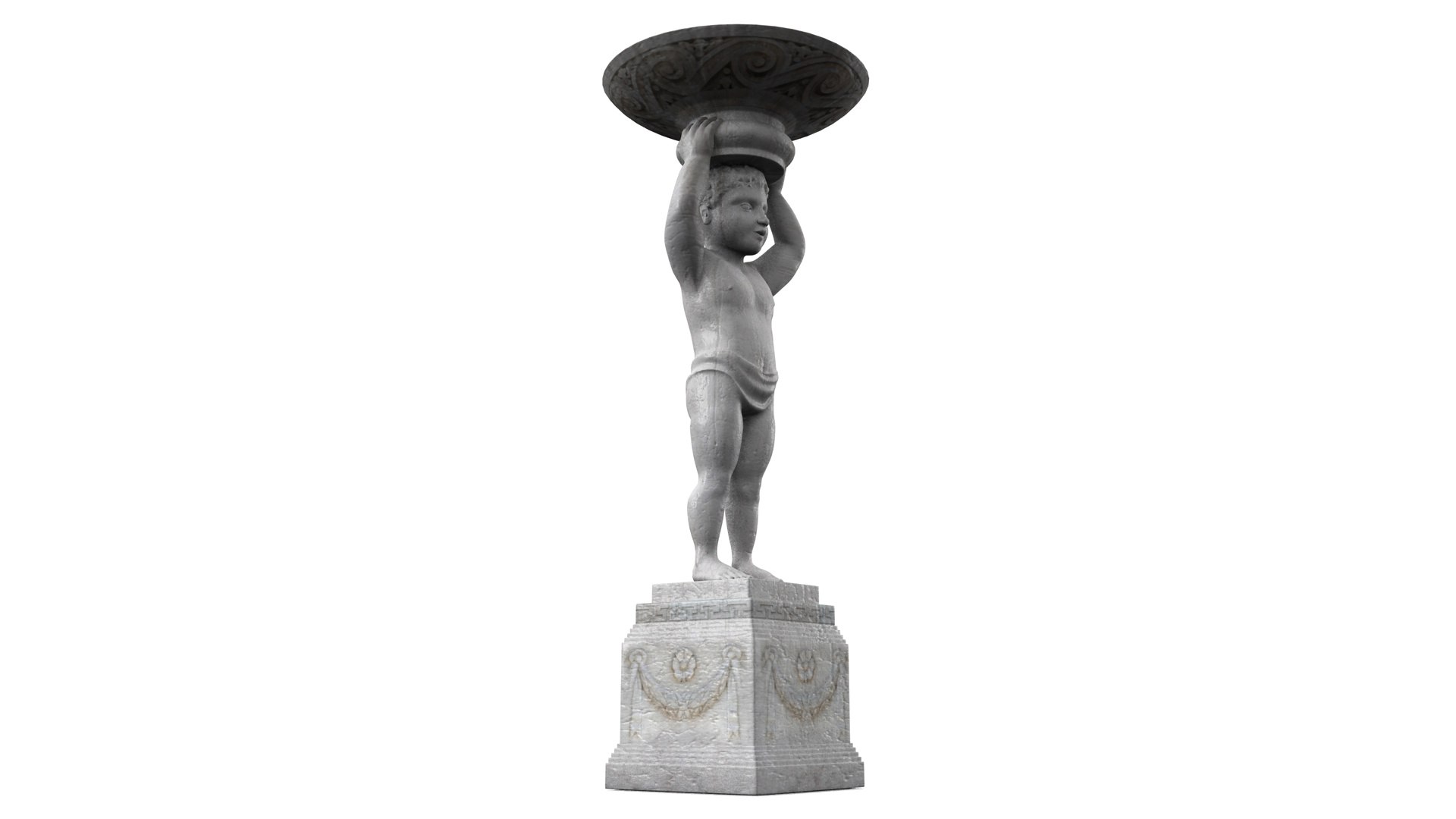 3D Classic Boy Statue - TurboSquid 1820292