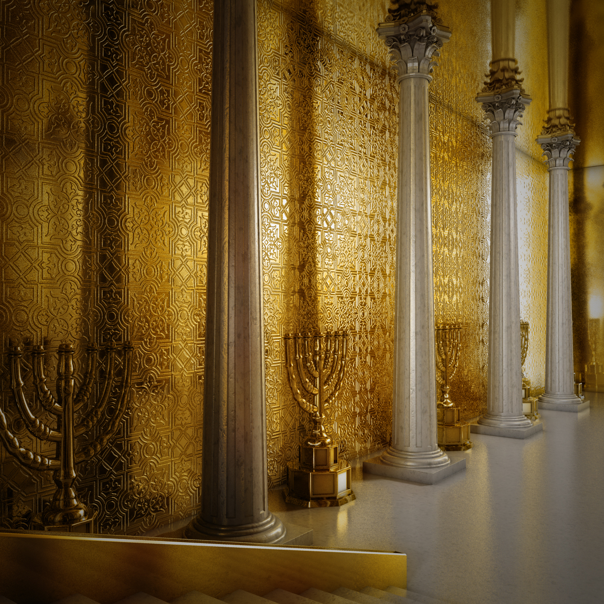 헤롯 성전 내부 3D 모델 - TurboSquid 1204470