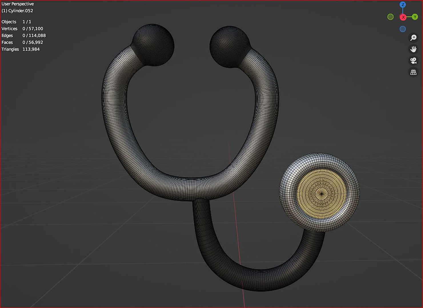 3D Stethoscope Icon - TurboSquid 2066448