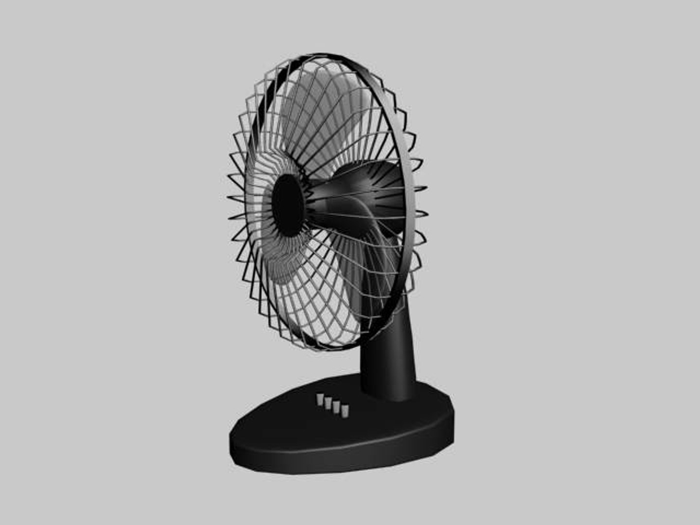 Table Fan 3d Model