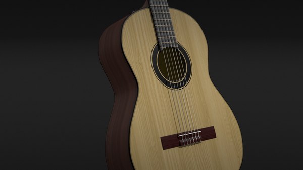 3D model classical nylon string guitar - TurboSquid 1704492