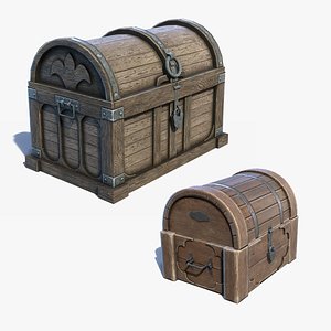 Low-poly chest box 3D model - TurboSquid 1269572
