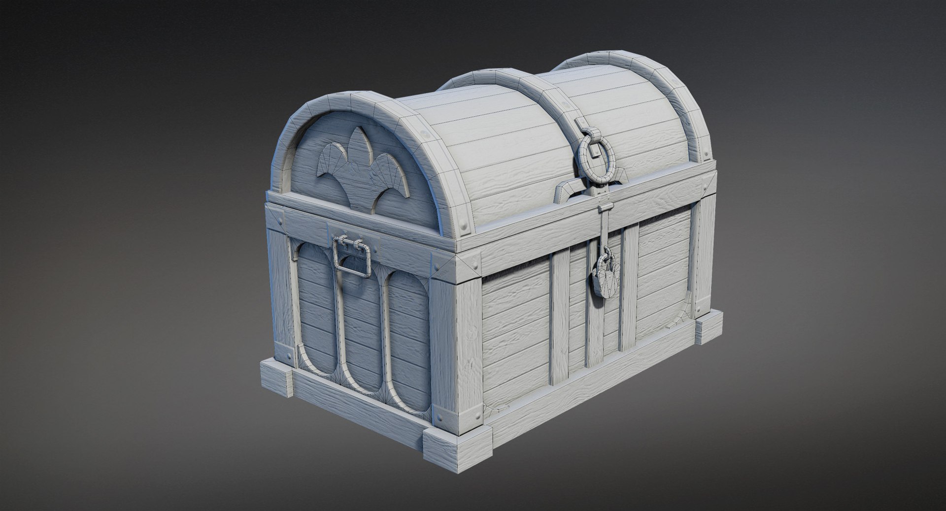 Low-poly Chest Box 3D Model - TurboSquid 1341117