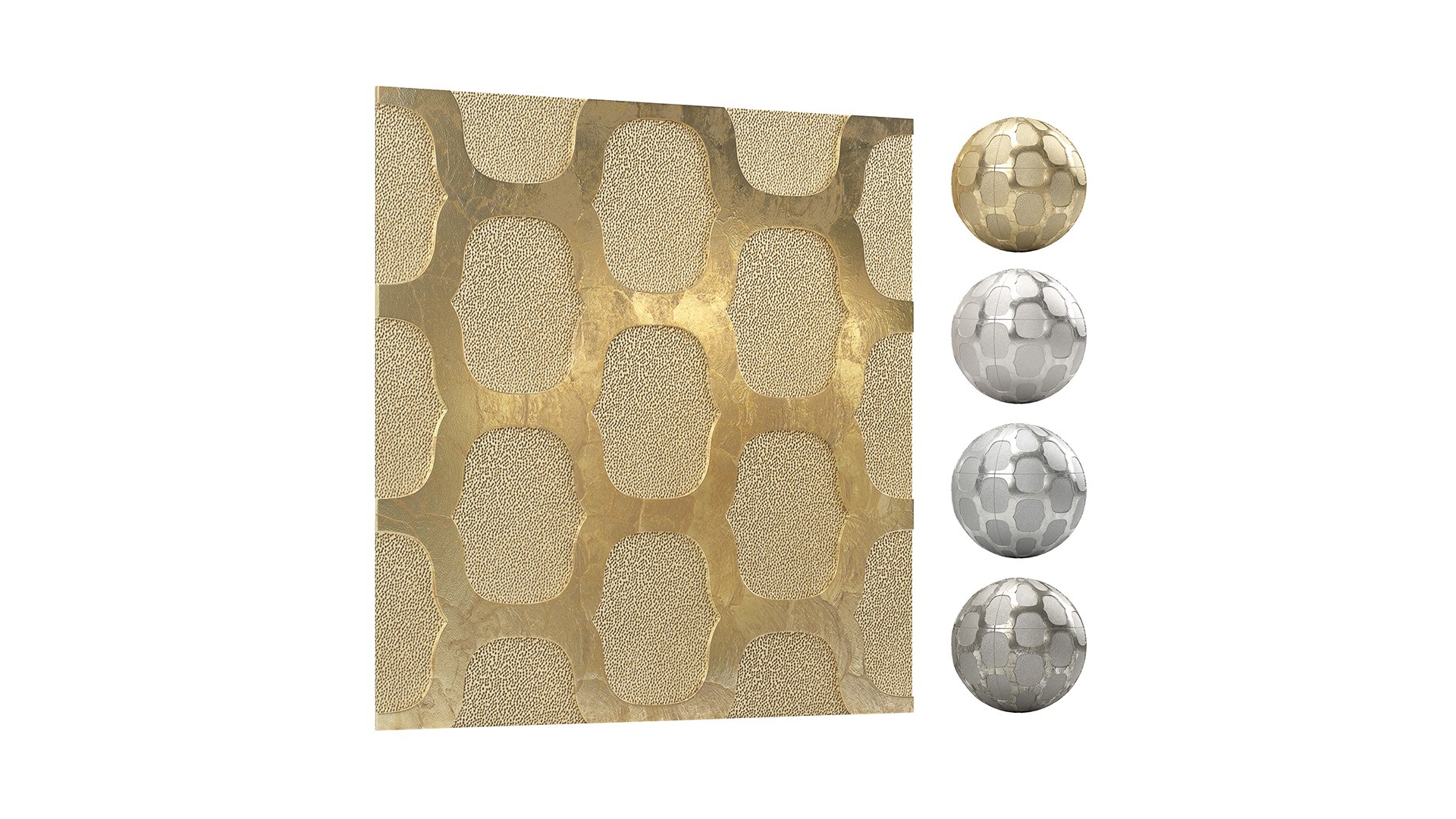 Seashell Wall Cover Panels - Tiles 3D Model - TurboSquid 2370990
