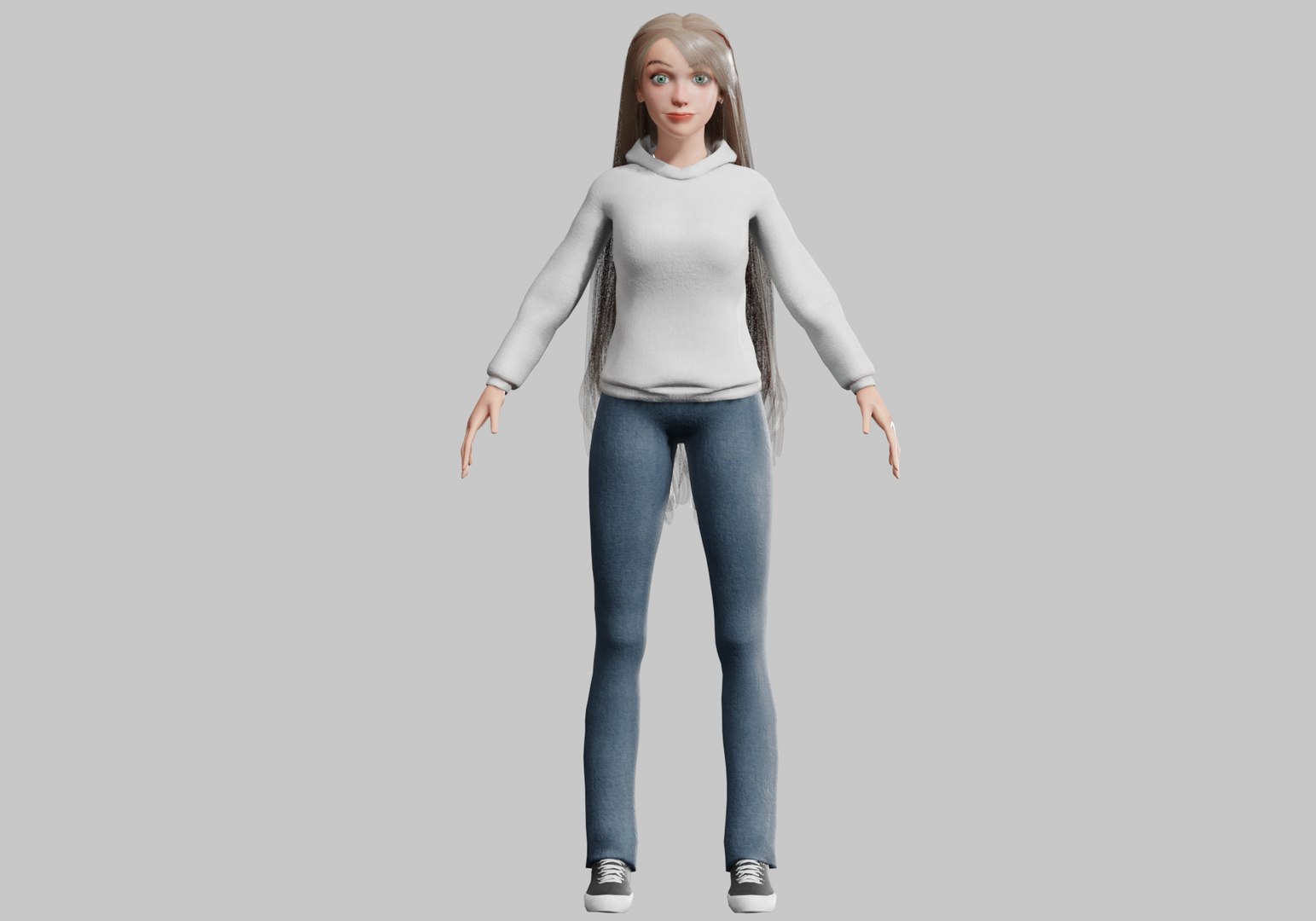 Pretty Cartoon Woman V35514 3D - TurboSquid 2280608