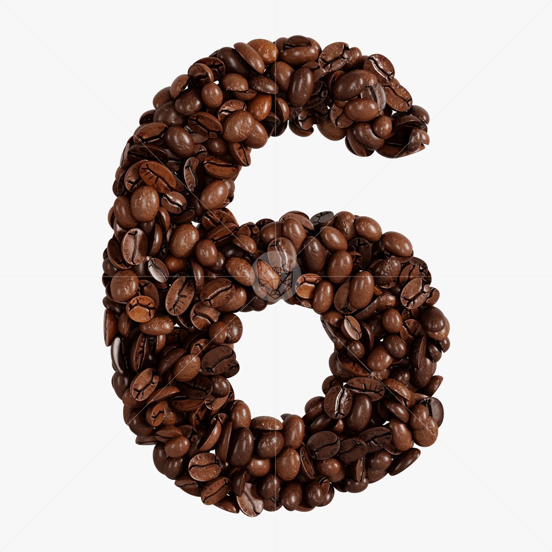 Coffee letters 02 model - TurboSquid 1547807