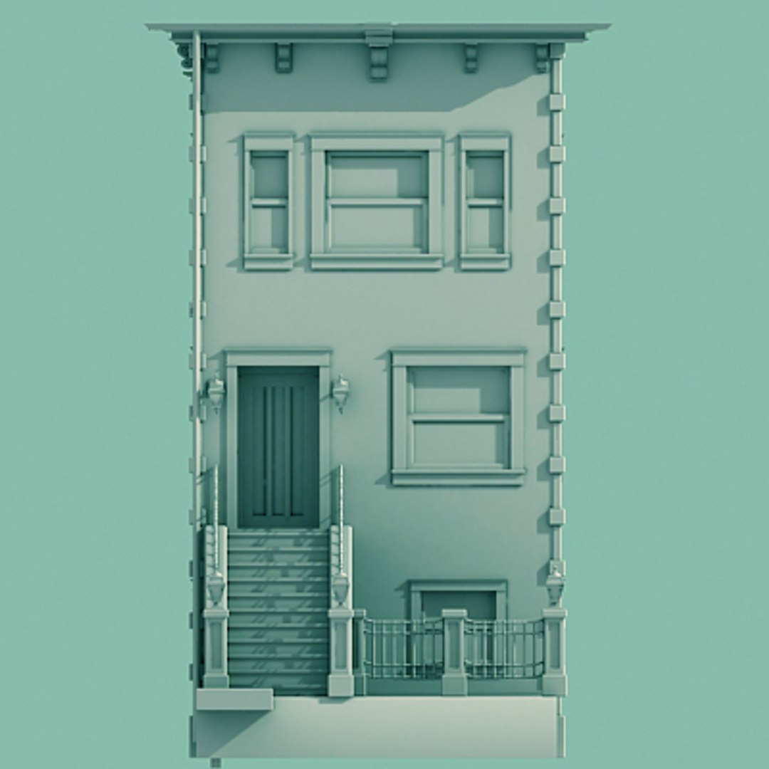 3d Architectural Nyc Brownstone Model