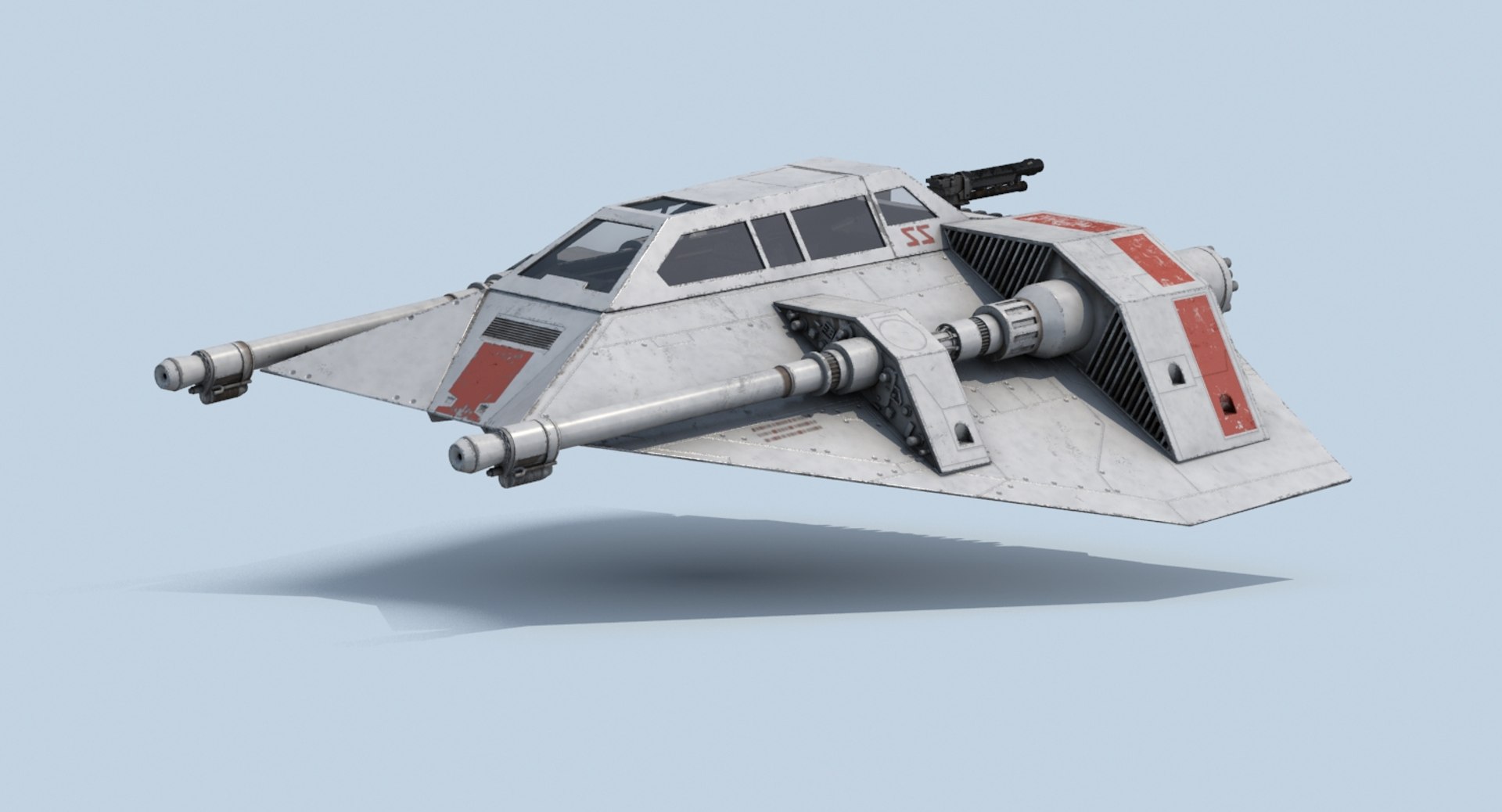 Snowspeeder X 3d Model