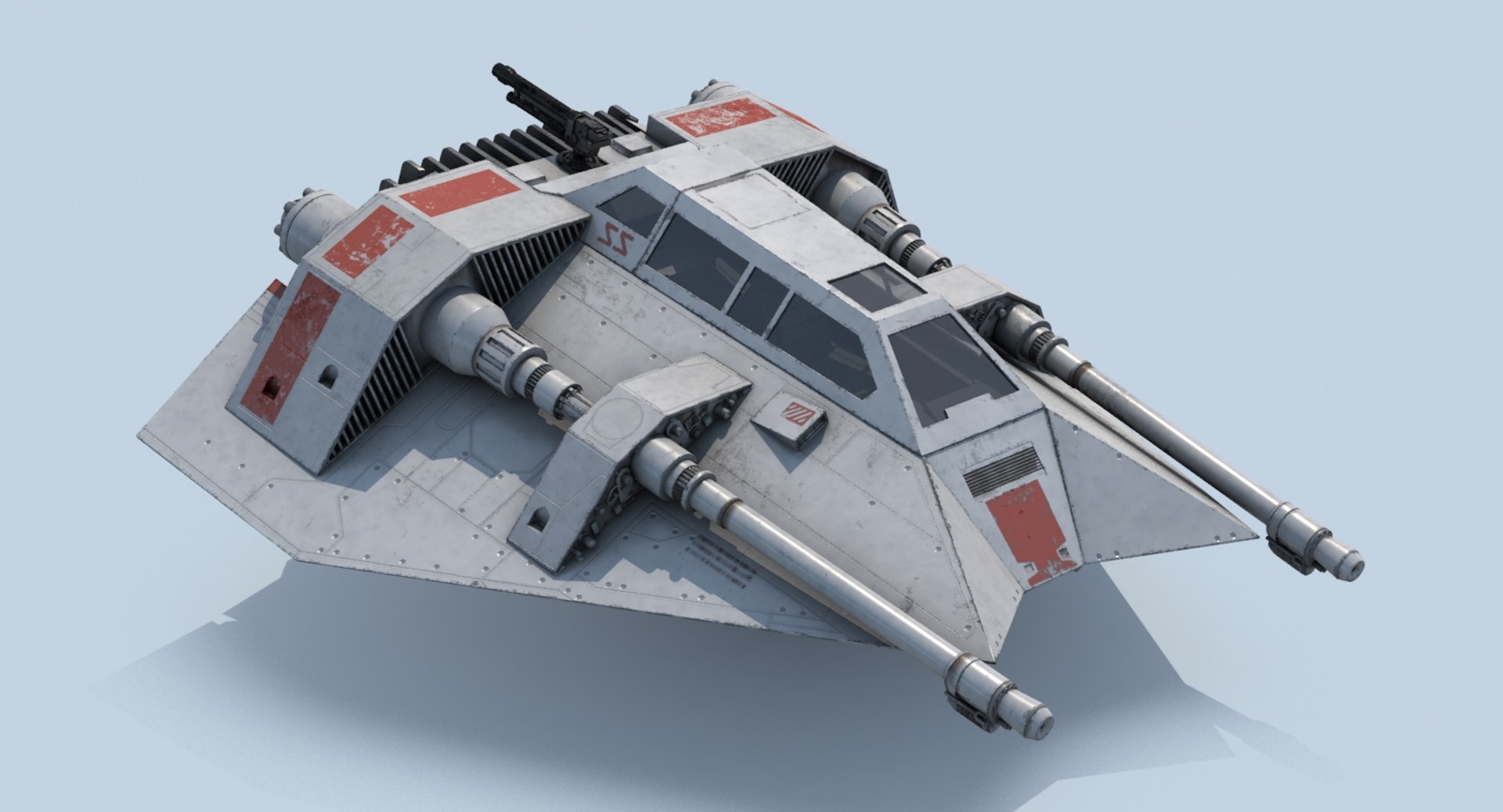 Snowspeeder X 3d Model