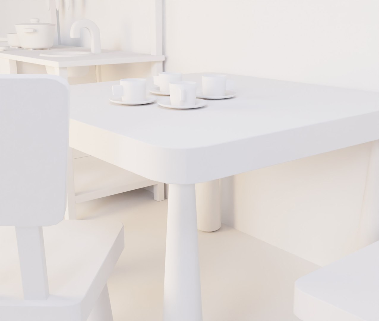 3D Kids Kitchen Model - TurboSquid 1881970