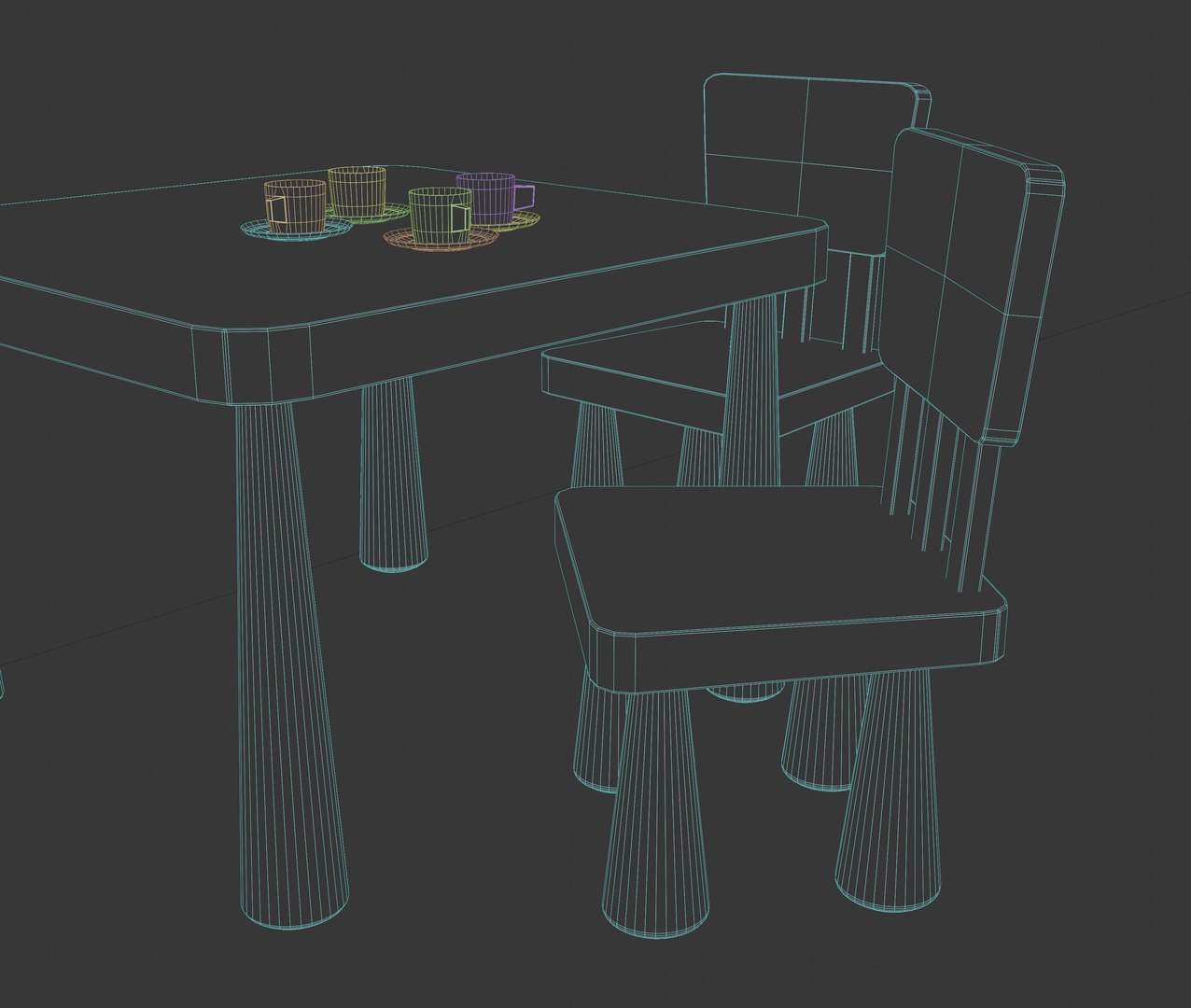 3D Kids Kitchen Model - TurboSquid 1881970