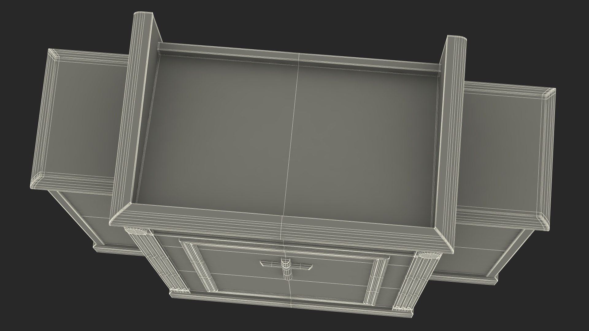 White Church Podium With Cross 3D Model - TurboSquid 2199220