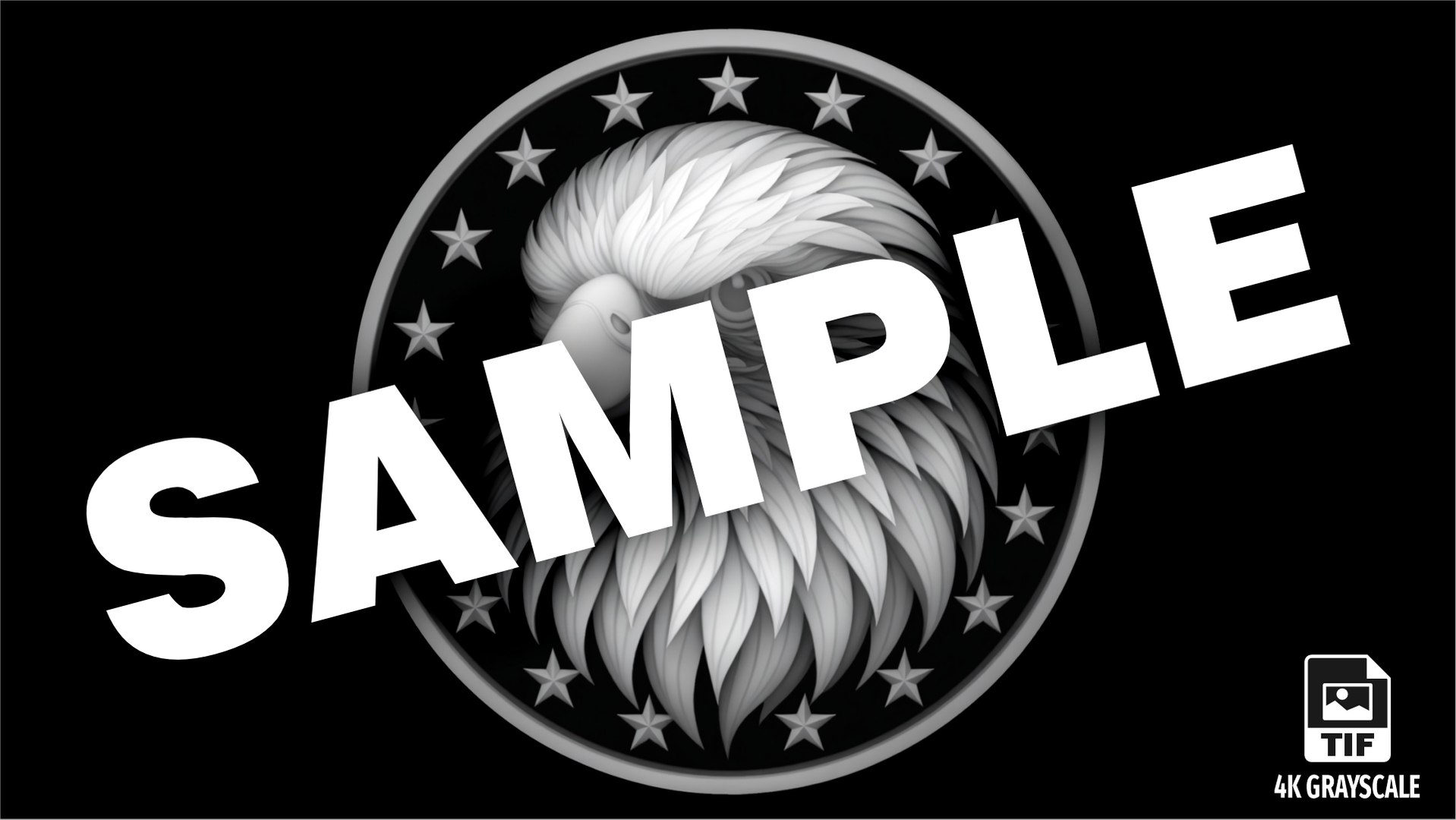 High Detail Eagle Relief For CNC Laser And 3D Print STL File And 4K ...