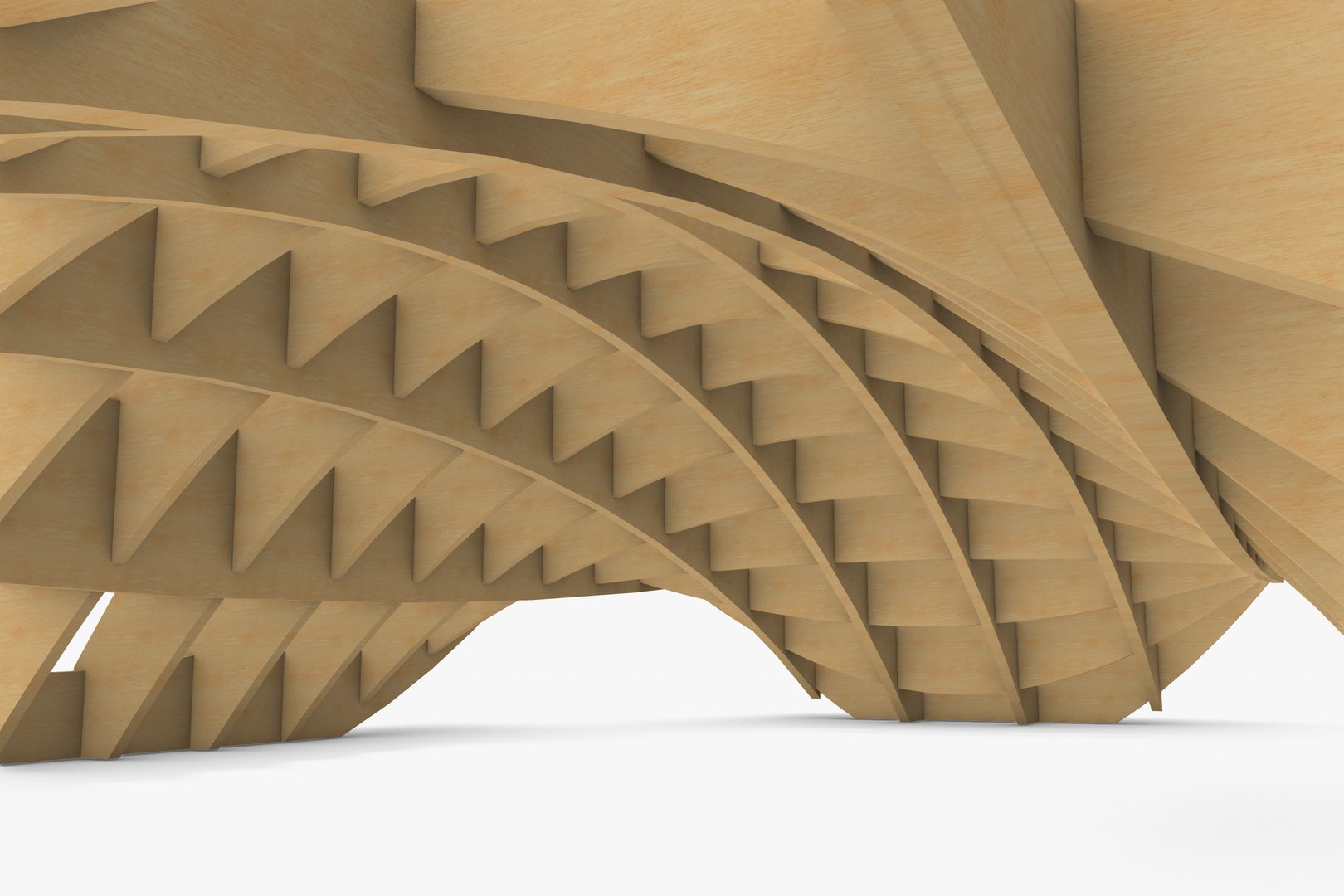 Wavy Waffle Table 3D - TurboSquid 2036273
