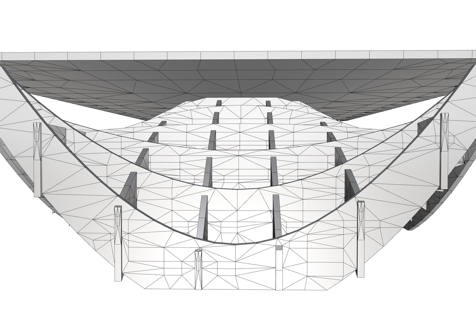 Wavy Waffle Table 3D - TurboSquid 2036273
