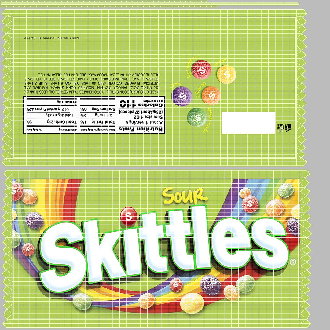Skittles Candies In Bowl With Package 3D Model - TurboSquid 2290807