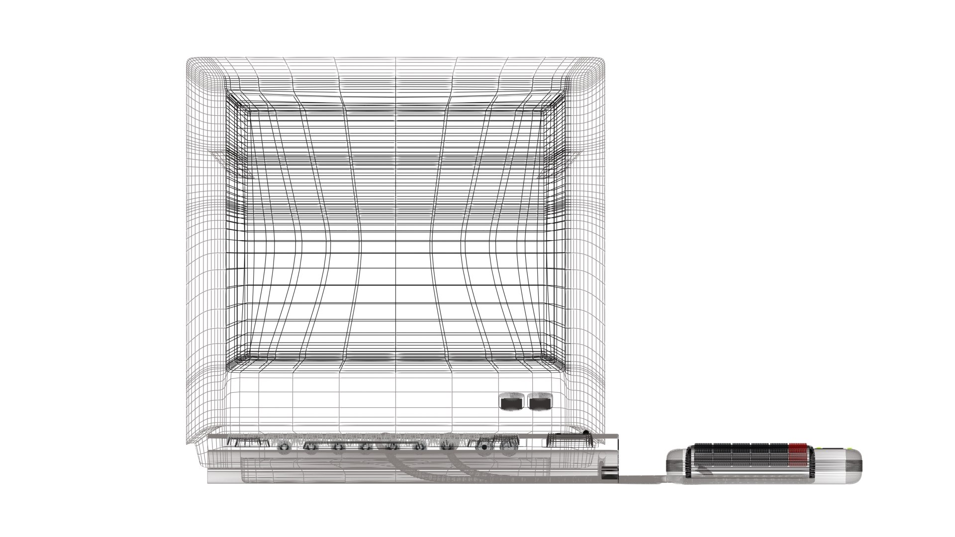 3D Retro Computer With Tape Deck And Keyboard Model - TurboSquid 2035768