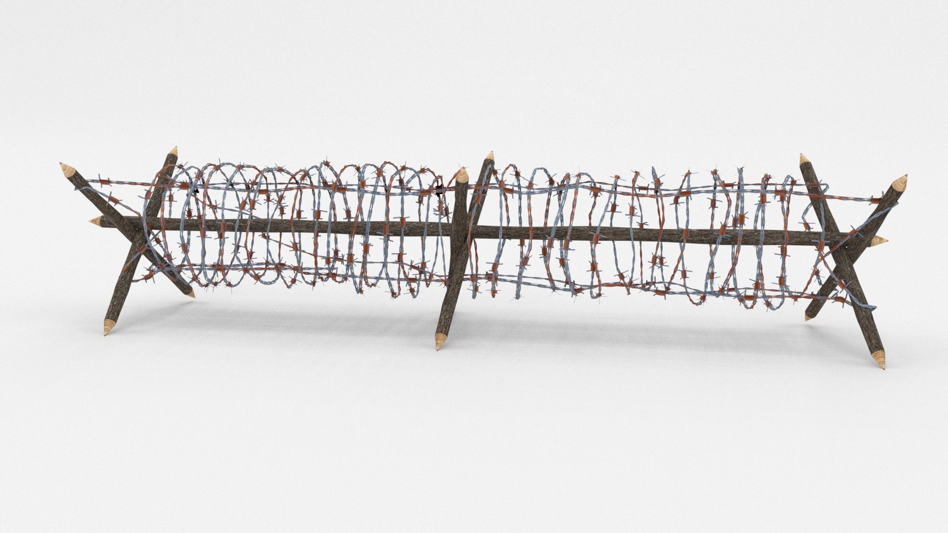 Barbed Wire Obstacle 3D Model - TurboSquid 1155274
