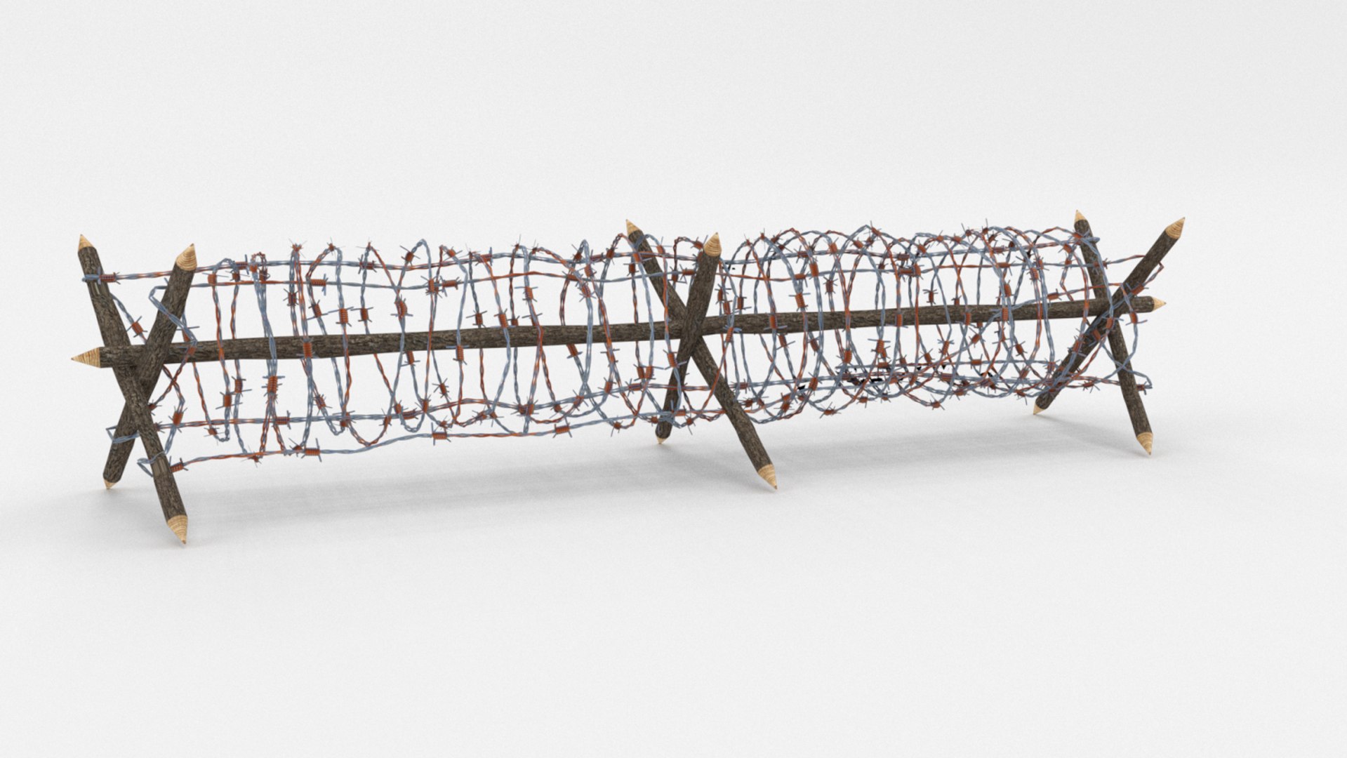 Barbed Wire Obstacle 3D Model - TurboSquid 1155274