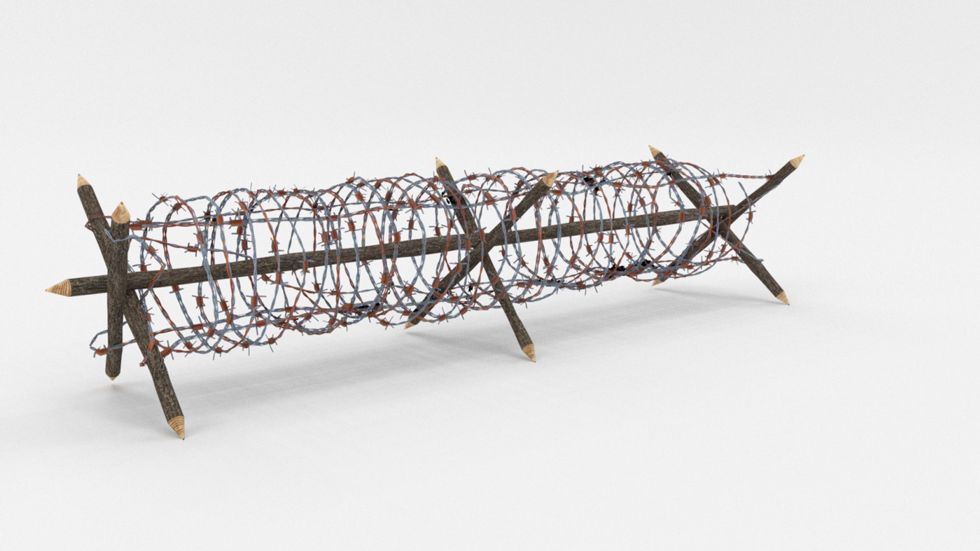 Barbed Wire Obstacle 3D Model - TurboSquid 1155274